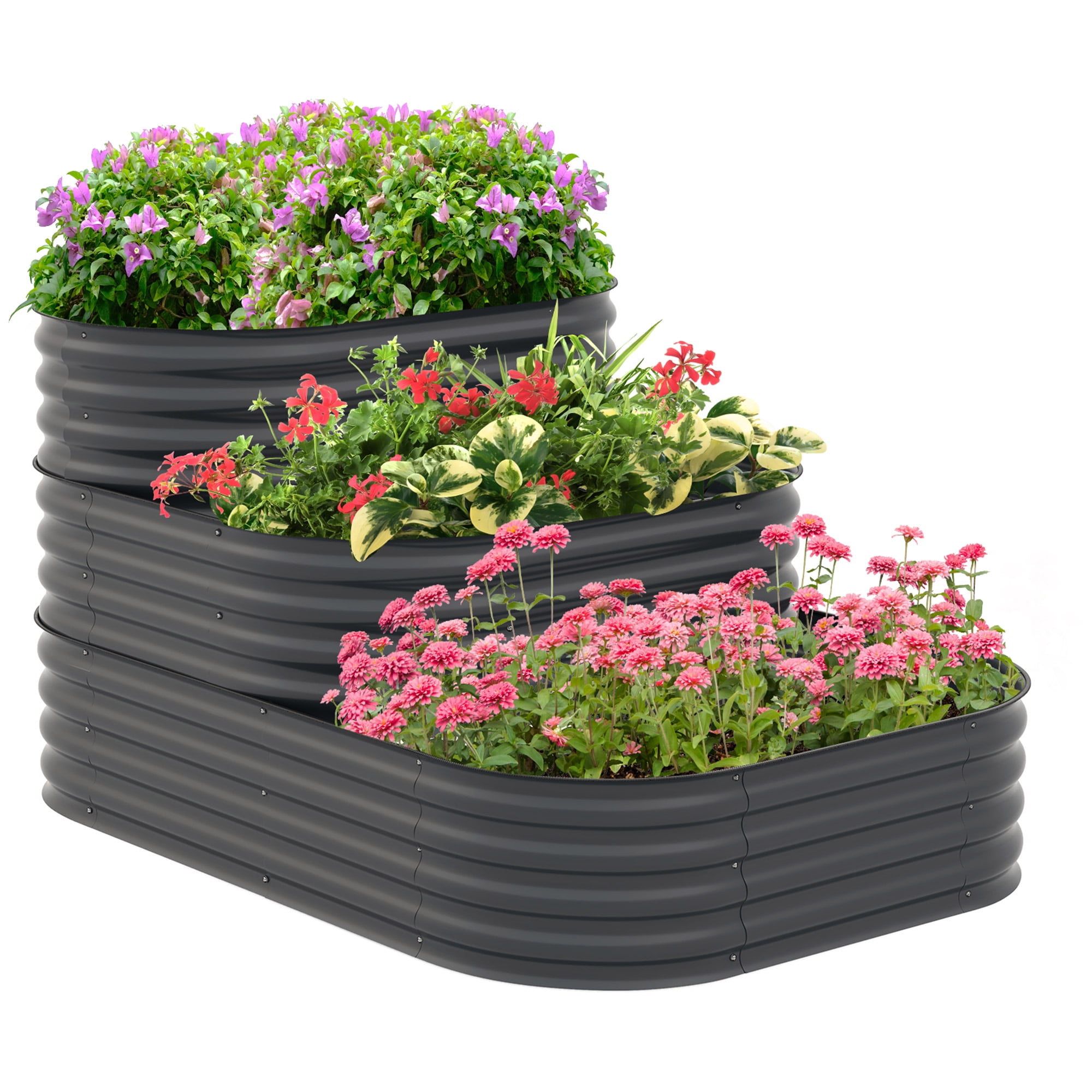 Click here for Outsunny 3-Tier Raised Garden Bed Planter Box With... prices