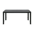 Free Shipping! Abble Black Rectangular Steel Coffee Table, Outdoor ...