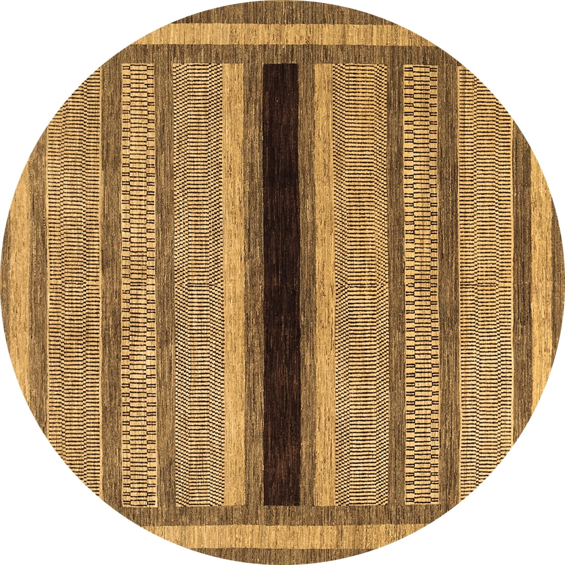 Ahgly Company Indoor Round Abstract Brown Contemporary Area Rugs, 8 ...