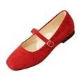 Ballet Flats for Women Slip On Square Toe Formal Wedding Flats Shoes ...