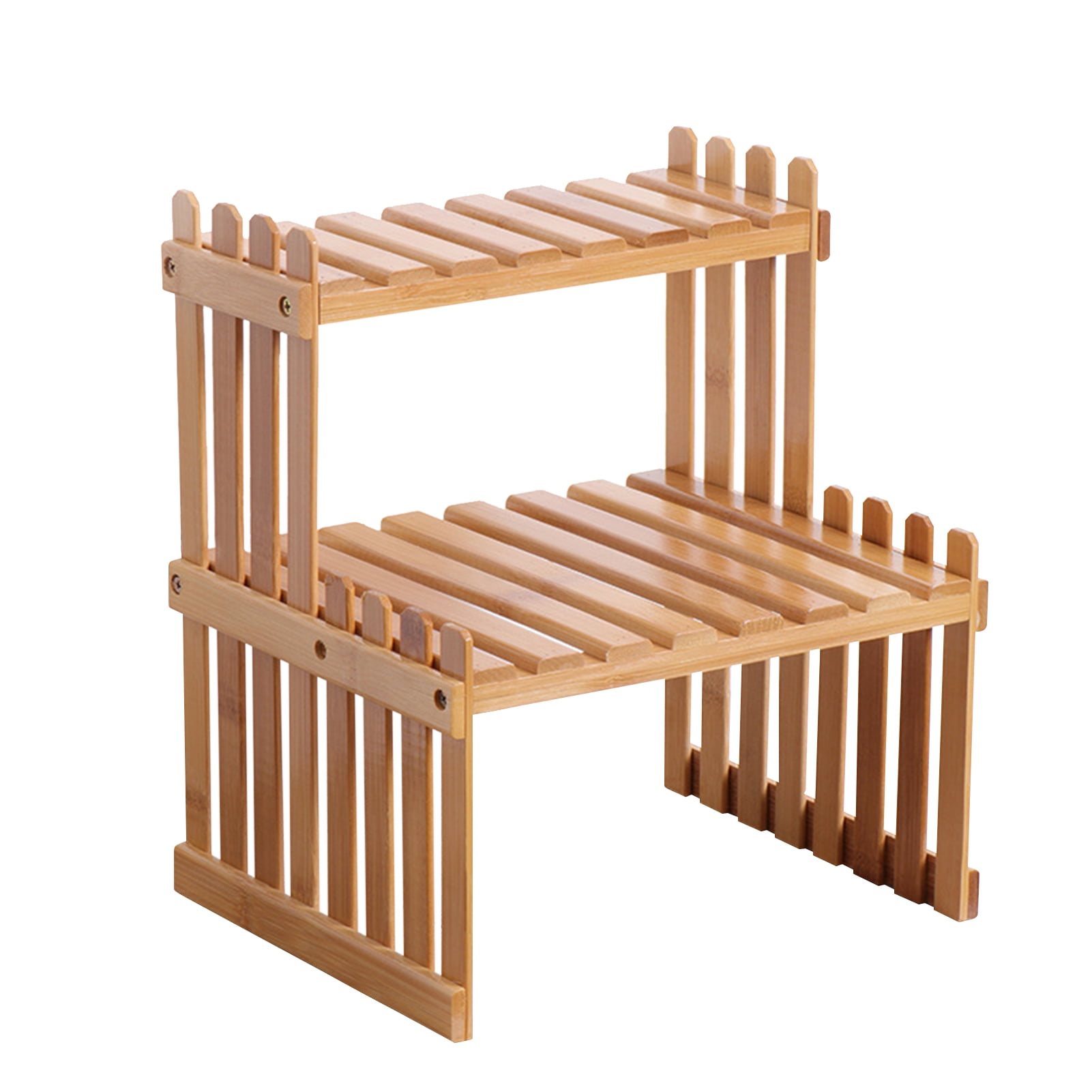 Buy KKmoon Wooden Flower Stand Rack Shelf 3-Tier Bamboo Flower Pot ...