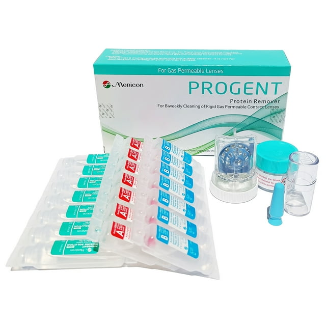 Menicon Progent 7 Treatment Biweekly Gas Permeable Contact Lens Cleaner ...