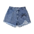 Bmisegm Girls Jean Shorts with Heart Details for Tween Summers Casual ...
