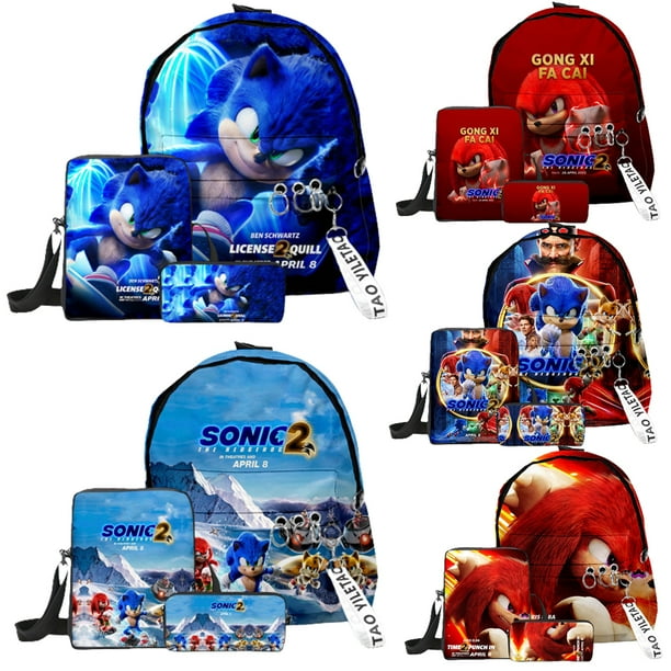 Sonic the Hedgehog Cartoon Backpack School Bag，SONIC Backpack - Walmart.com