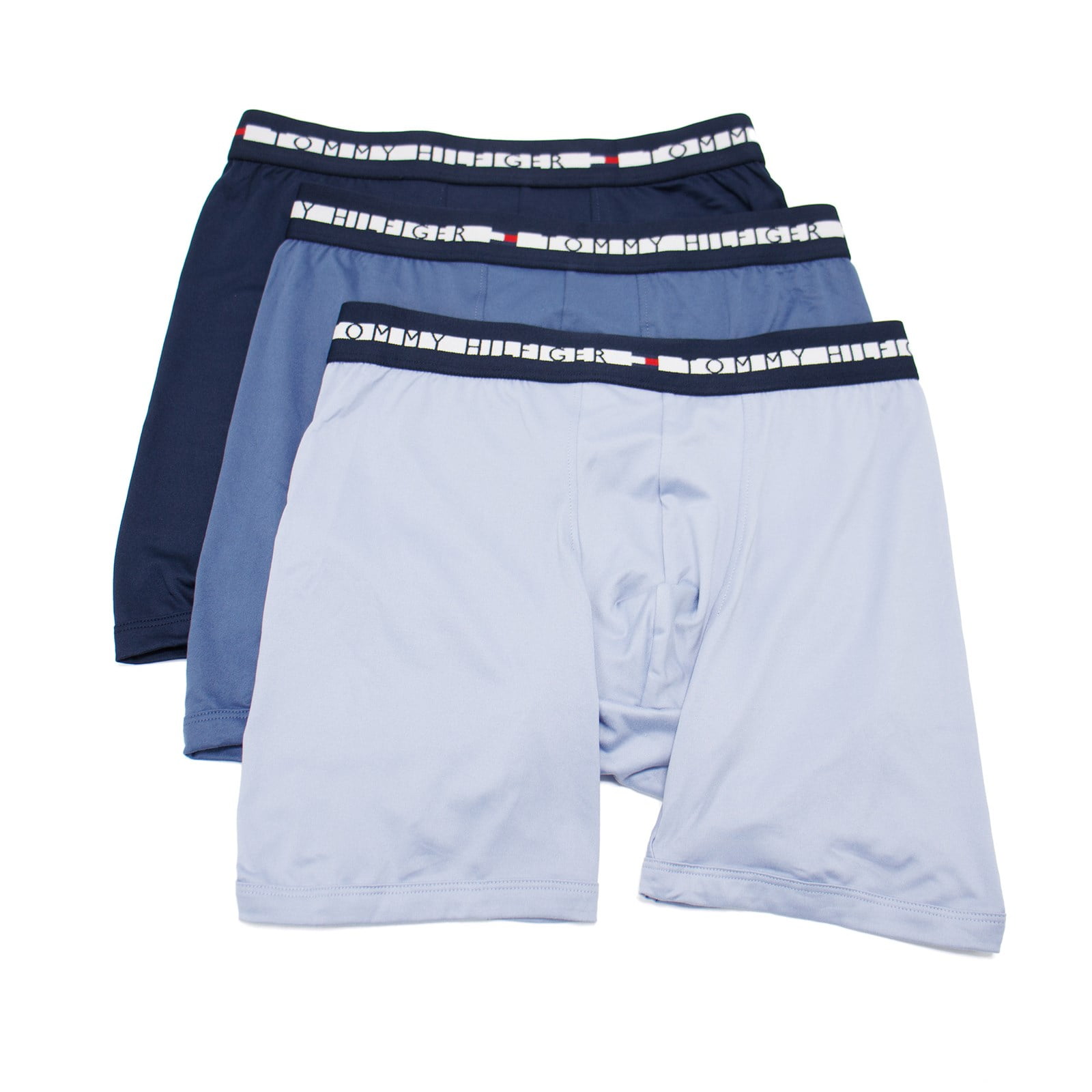 Tommy Hilfiger Men's Comfort Plus 3 Pack Boxer Briefs, Indigo,XL - US ...