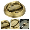 Uxcell 2 Pcs Recessed Door Handles Round Flush Pulls Embedded Hidden Brass - Walmart.com