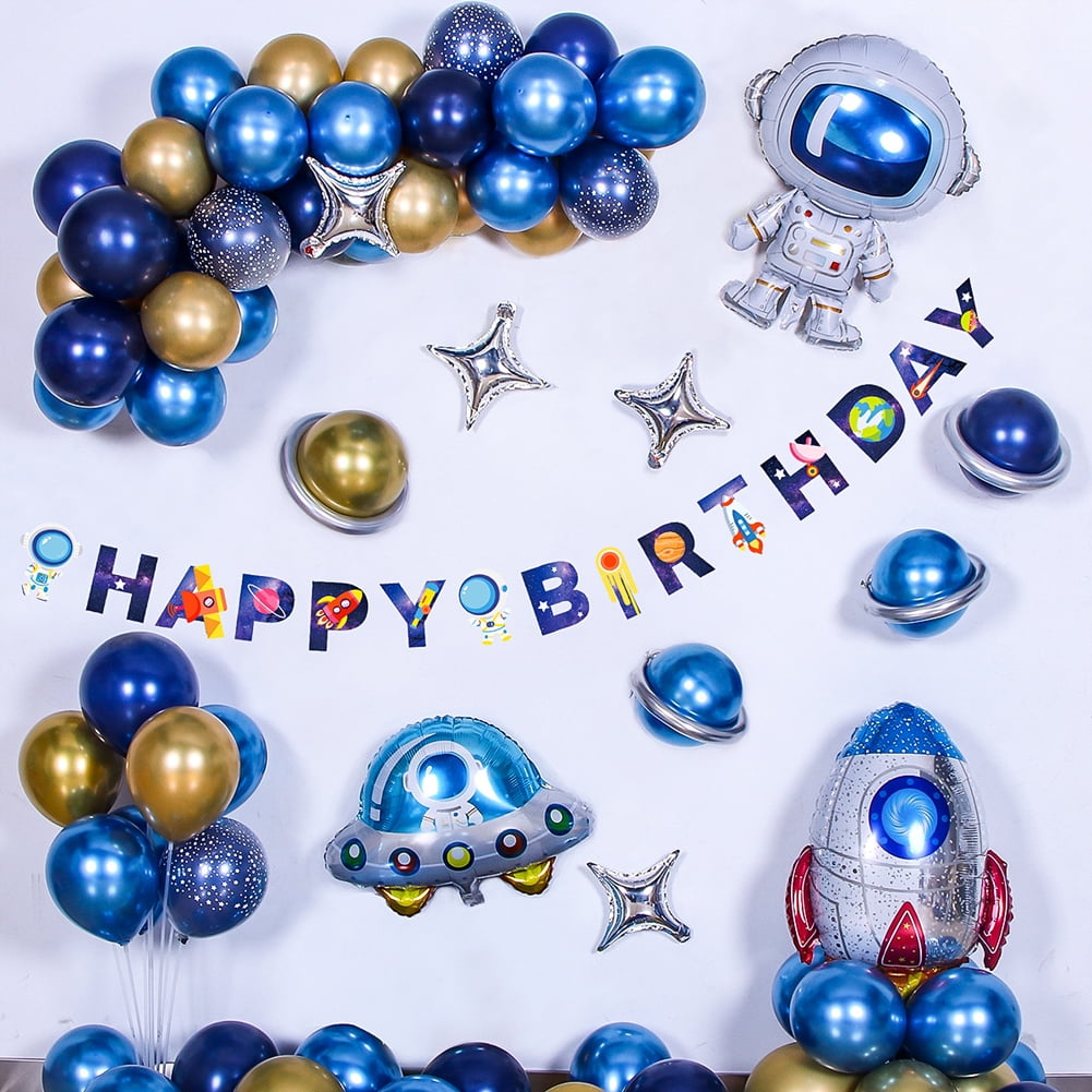 Litake Space Balloons Garland Kit Rocket Astronaut Balloons Space ...