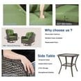 Meetleisure Rocking Outdoor Patio Furniture Set | Swivel Rocker Wicker ...