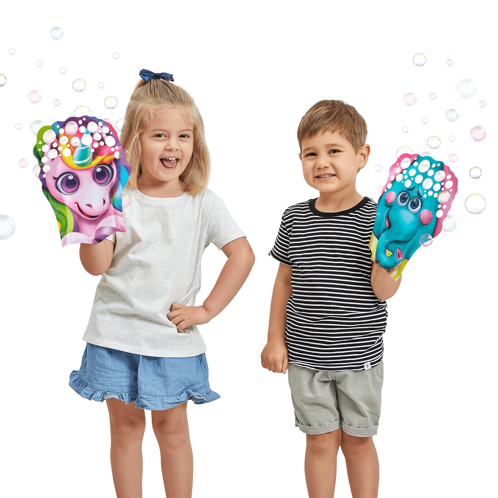 Bubble Wow Mix Series 1 Combo Pack- 2 Single Blaster And 5 Glove A Bubble