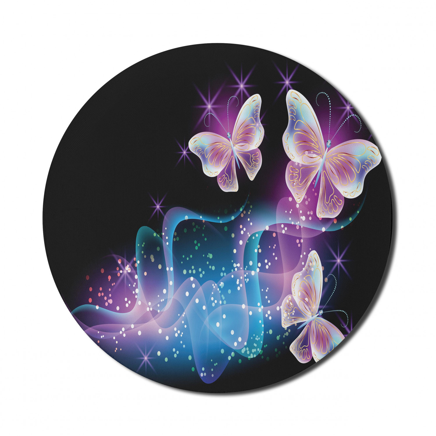 Butterfly Mouse Pad for Computers, Butterflies Flying and Leaving ...