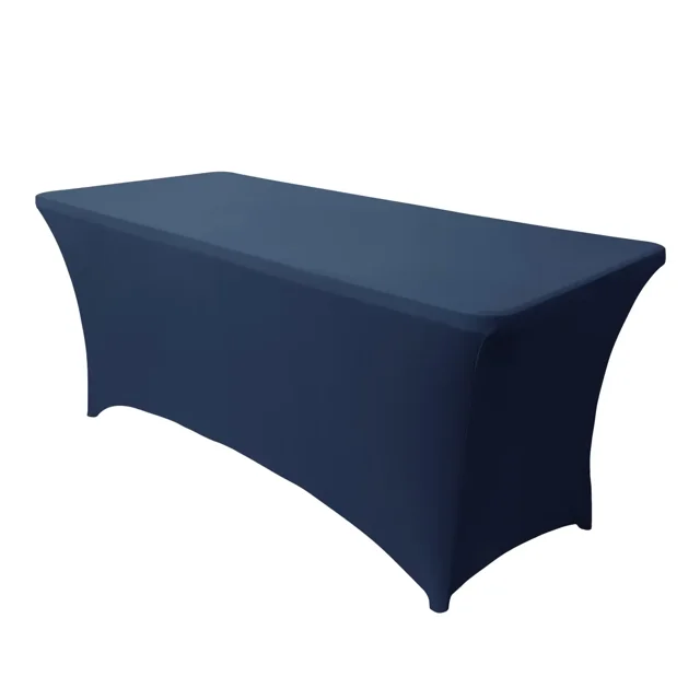 LUSHVIDA 4ft Stretch Spandex Table Cover- Rectangular Fitted ...
