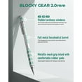Nicpro Blocky Gear 2mm Mechanical Pencils in Case, Metal Drafting Lead ...