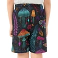 BZSMCE Adjustable Drawstring Casual Shorts With Witch Moth Mushroom ...