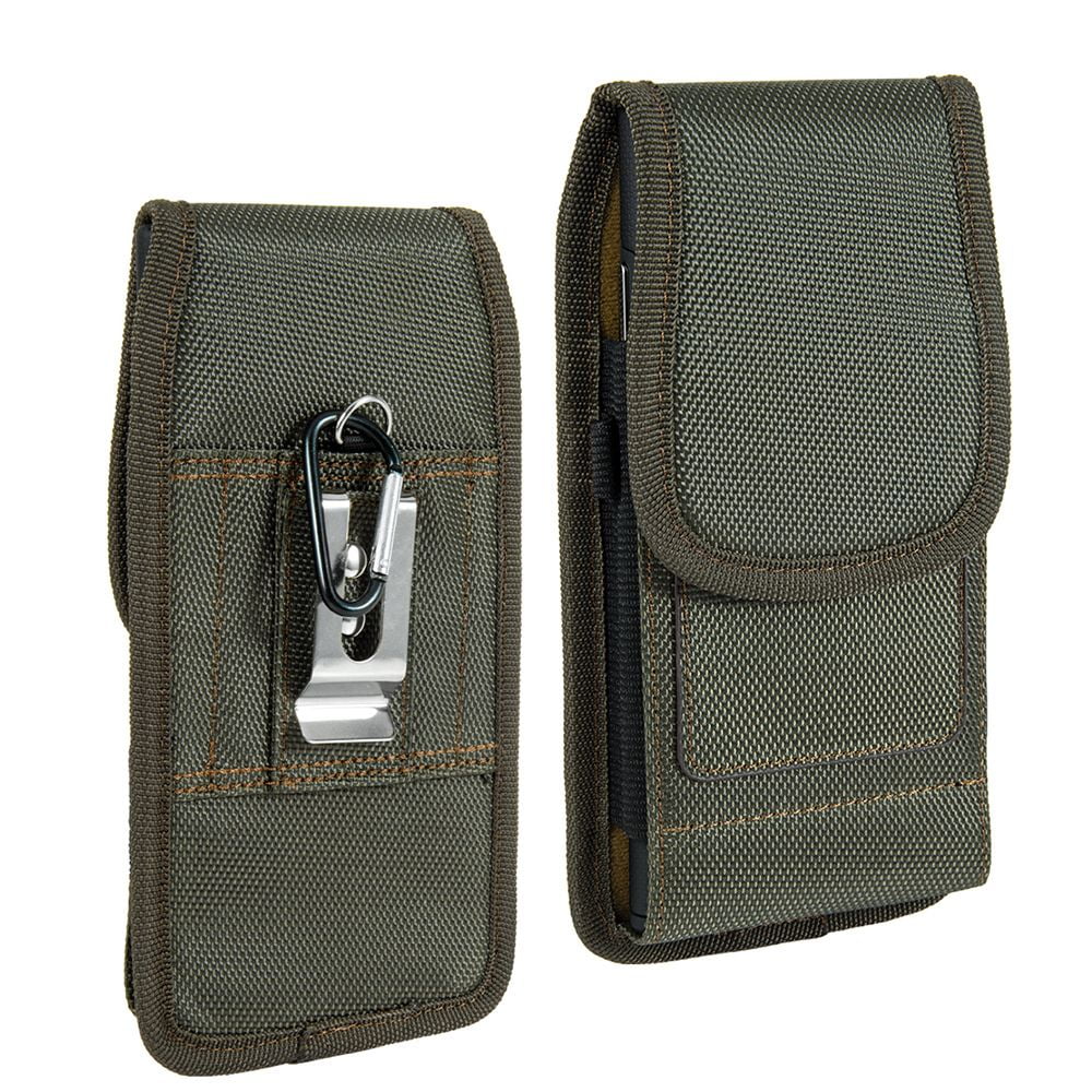Luxmo Belt Holster for Nokia C300 Case - Vertical Rugged Nylon [Card ...