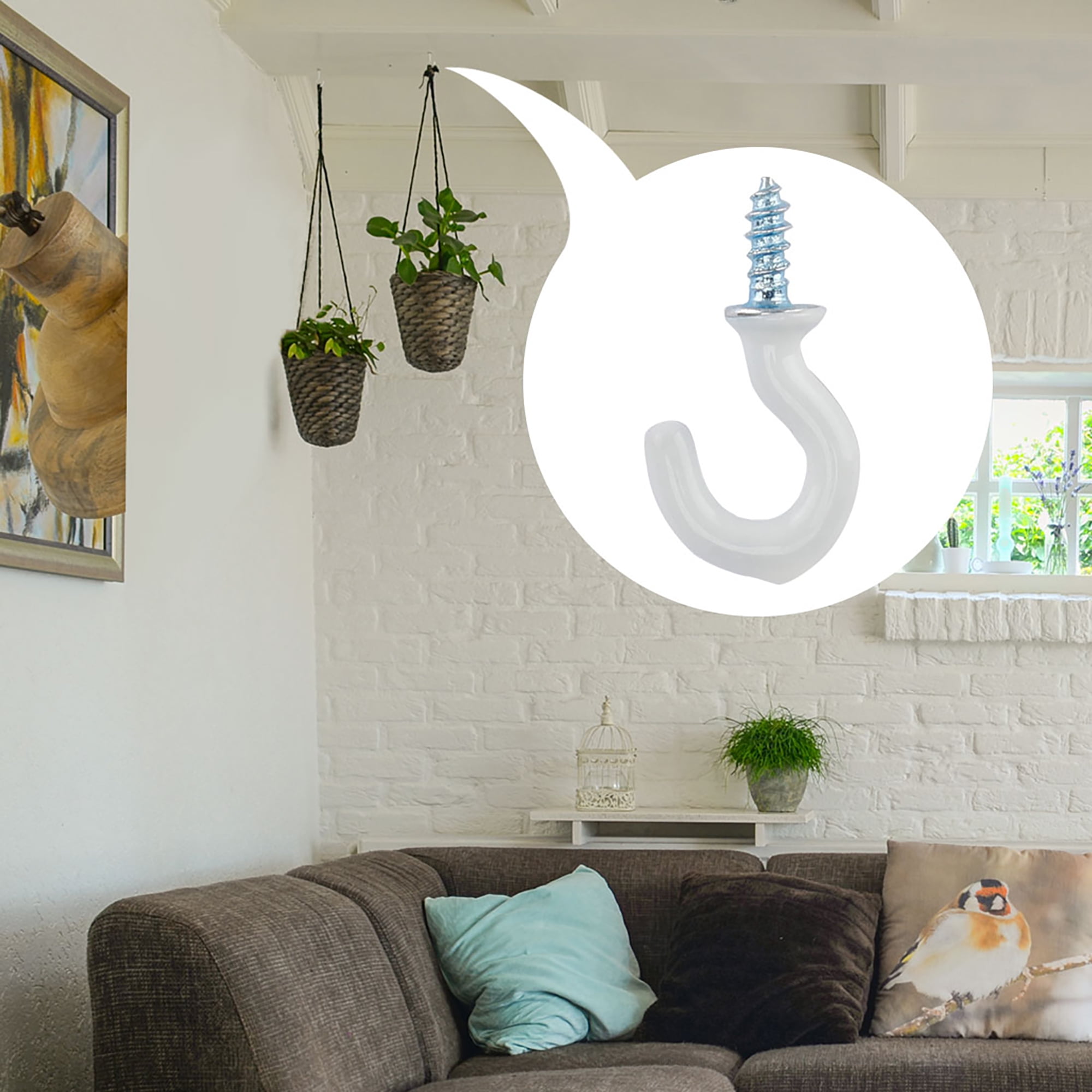 Click here for Unique Bargains 20pcs Cup Hooks 1/2 Inch Vinyl Coa... prices