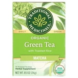 (4 pack) Traditional Medicinals, Organic Green Tea Matcha with Toasted ...