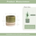 6 Inch Plant Pots, Ceramic Planter Pot with Drainage Hole & Saucer ...