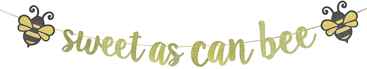 Sweet As Can Bee Banner,Bumble Bee Baby Shower Birthday Party ...