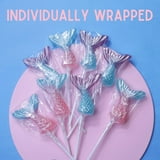 Mermaid Tail Lollipops, Birthday Party Candy, 24 Count, 11.7 Ounce Box ...