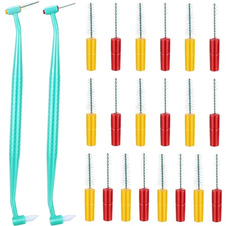 22 Pieces Interdental Brush Toothpick Dental Tooth Flossing Tuft Trim ...