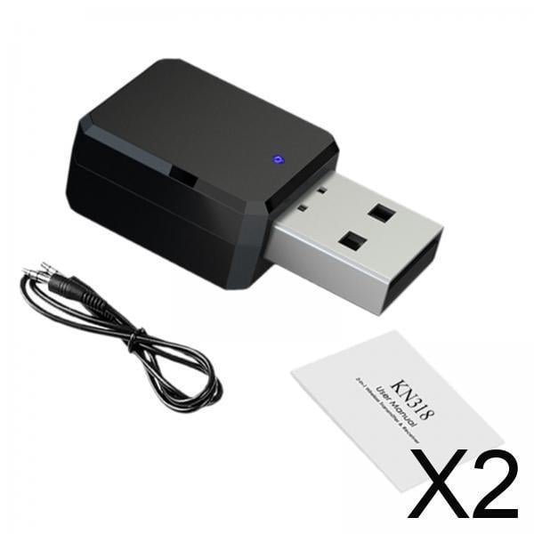 Adaptador De Receptor De Audio USB 2xBT 5.1 Componente De Viaje Para TV ...