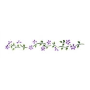 Forget-Me-Not Floral Wall Stencil Border SKU #1492 by Designer Stencils ...