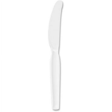 Dixie Disposable Heavyweight Cutlery Utensils, White Plastic Knives ...