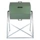 Jora Composter JK125 33 Gal Outdoor Dual Chamber Steel Compost Tumbler ...