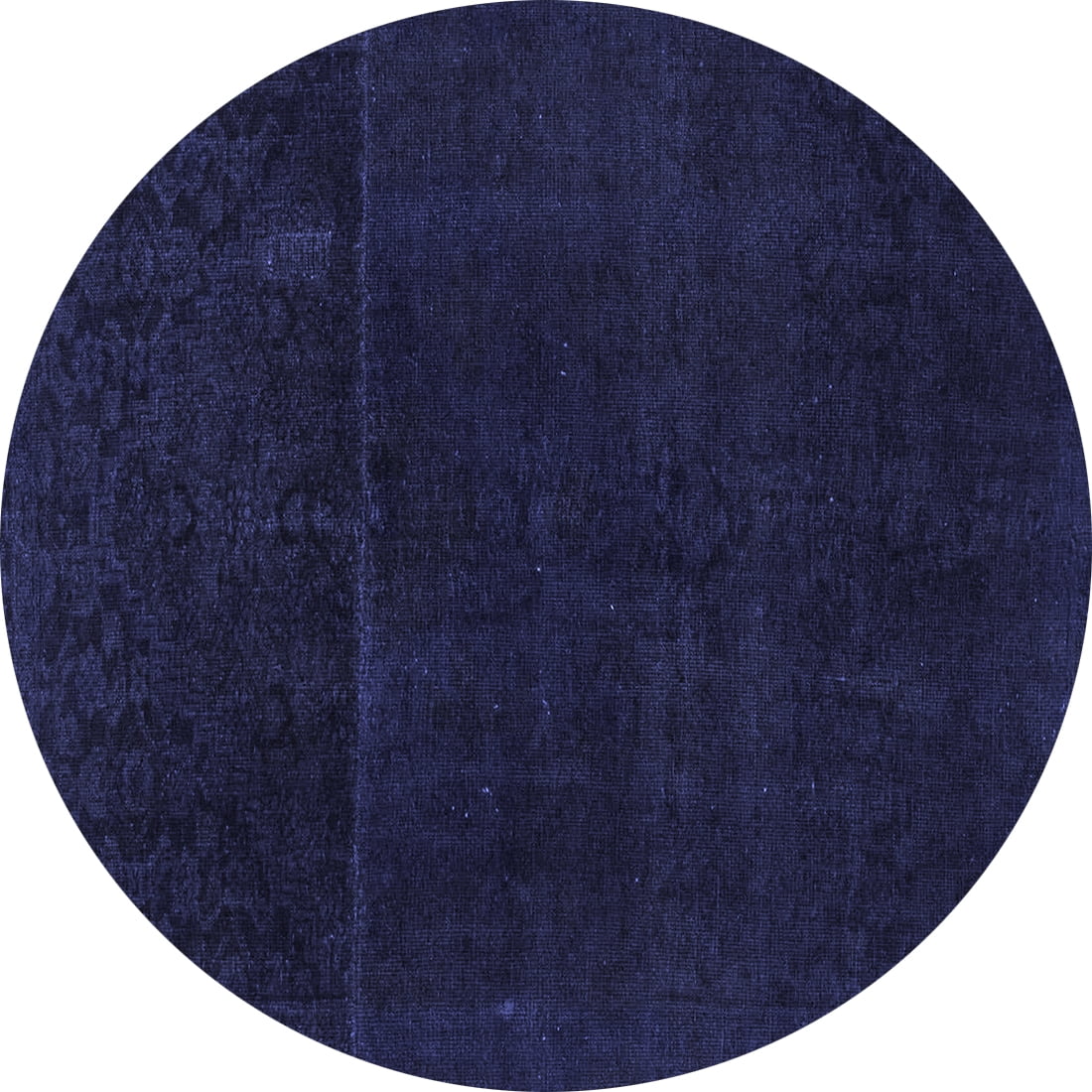 Ahgly Company Indoor Round Abstract Blue Modern Area Rugs, 8' Round ...