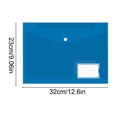 20 Pack Clear Plastic Document Folders With Snap Button, A4 File ...