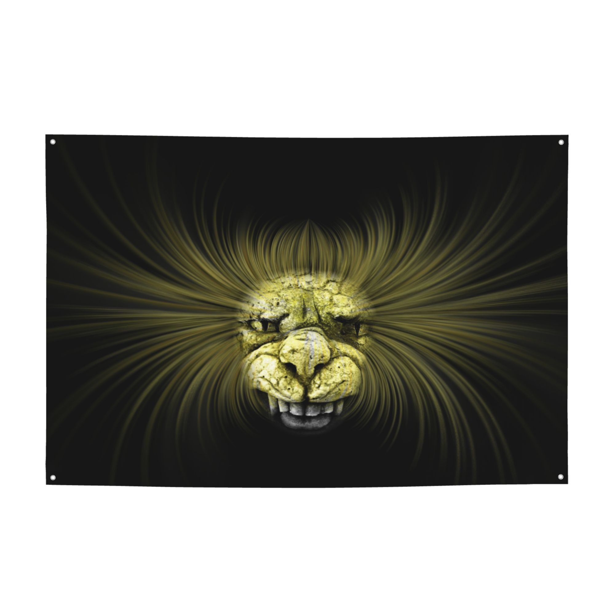 Horror Monster Undead Skull Sign Banner, Nightmare Creature Hanging ...