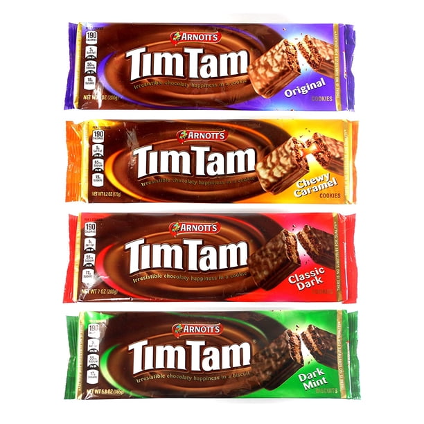 Arnott's Tim Tam Australian Chocolate Cookies Variety Pack of 4 ...