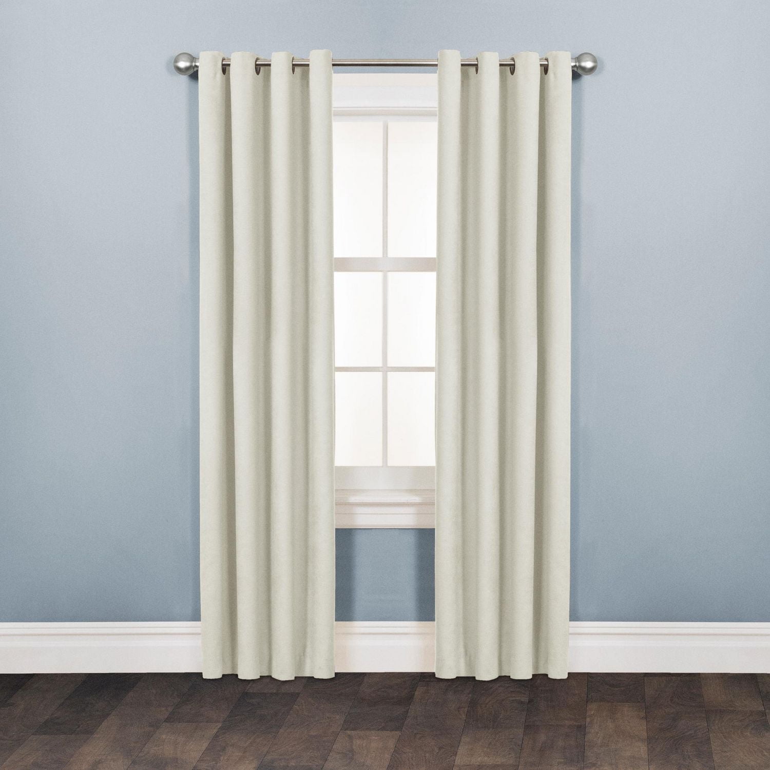 Click here for Mainstays Faux Suede Drapery Grommet Window Curtai... prices