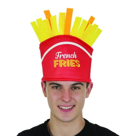Adults Fast Food Golden Potato French Fry Fries Carton Hat Costume ...