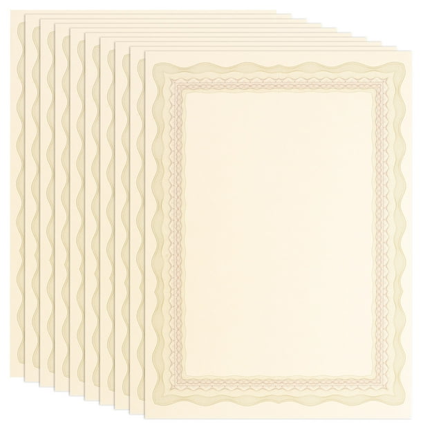 10pcs Blank Certificate Paper Writable Printable Certificate Inner