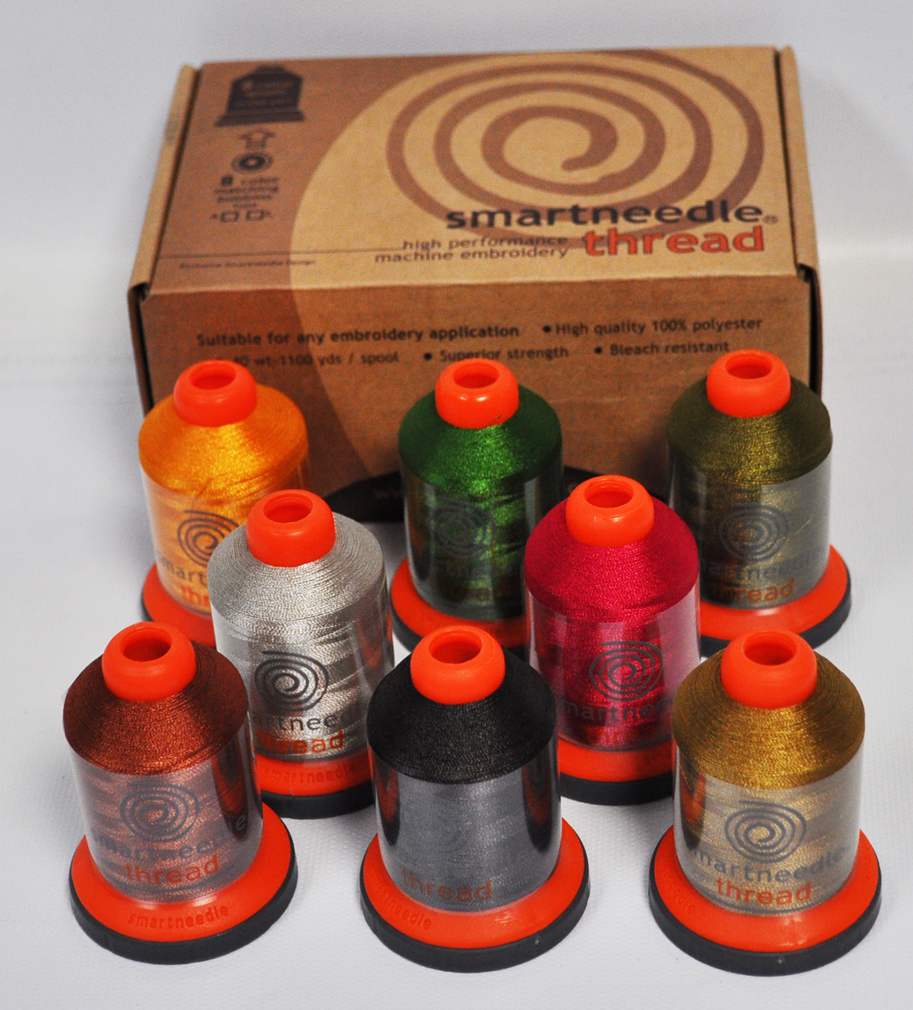 Smartneedle Embroidery Threads Collection 8 Colors With L Bobbins ...