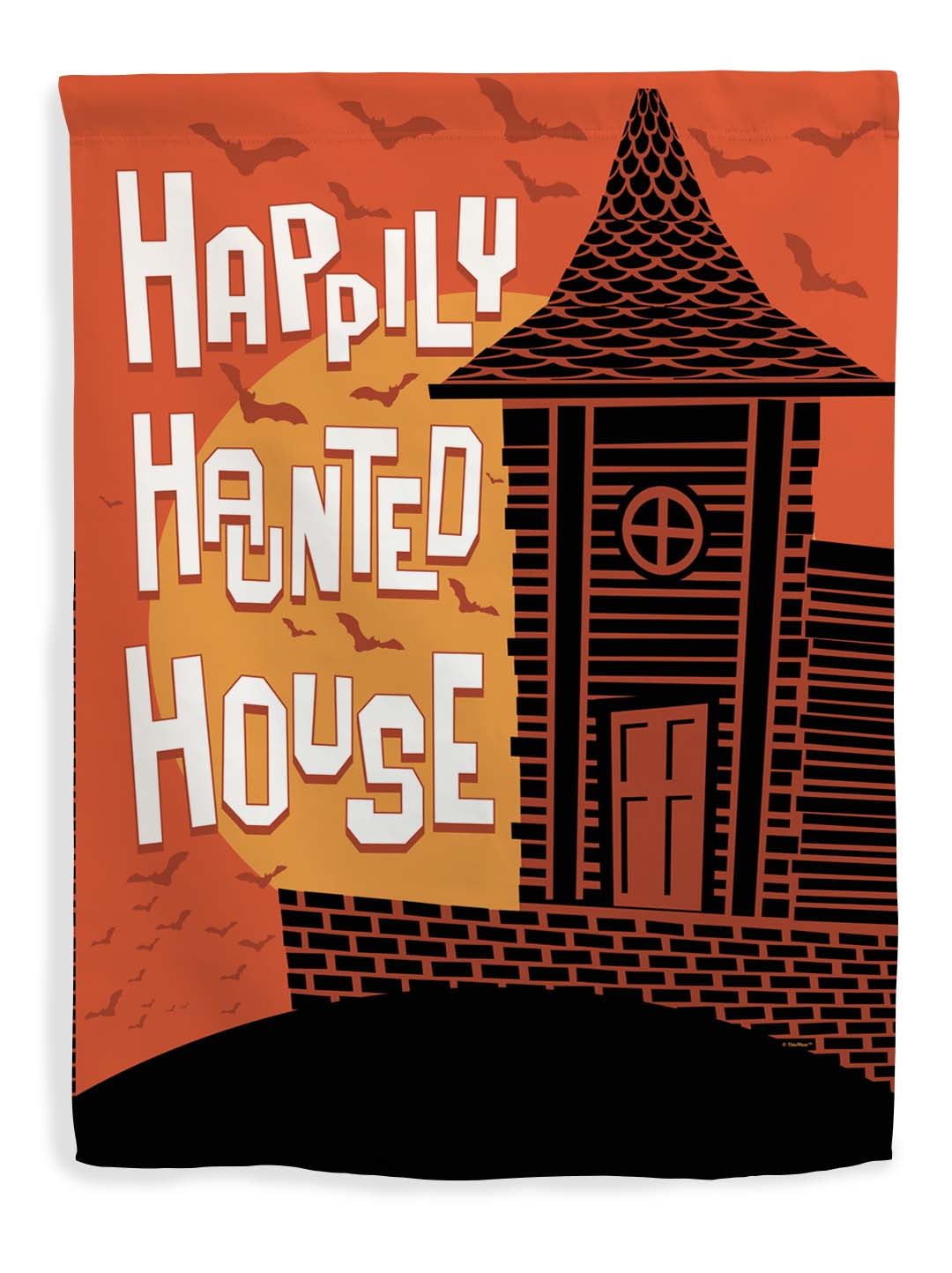 ThisWear Halloween Flag Home Decor Happily Haunted House Dark Humor ...