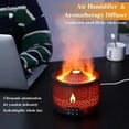 GARENAS 300ml Volcanic Flame Humidifier Flame Diffuser Volcano Lamp ...