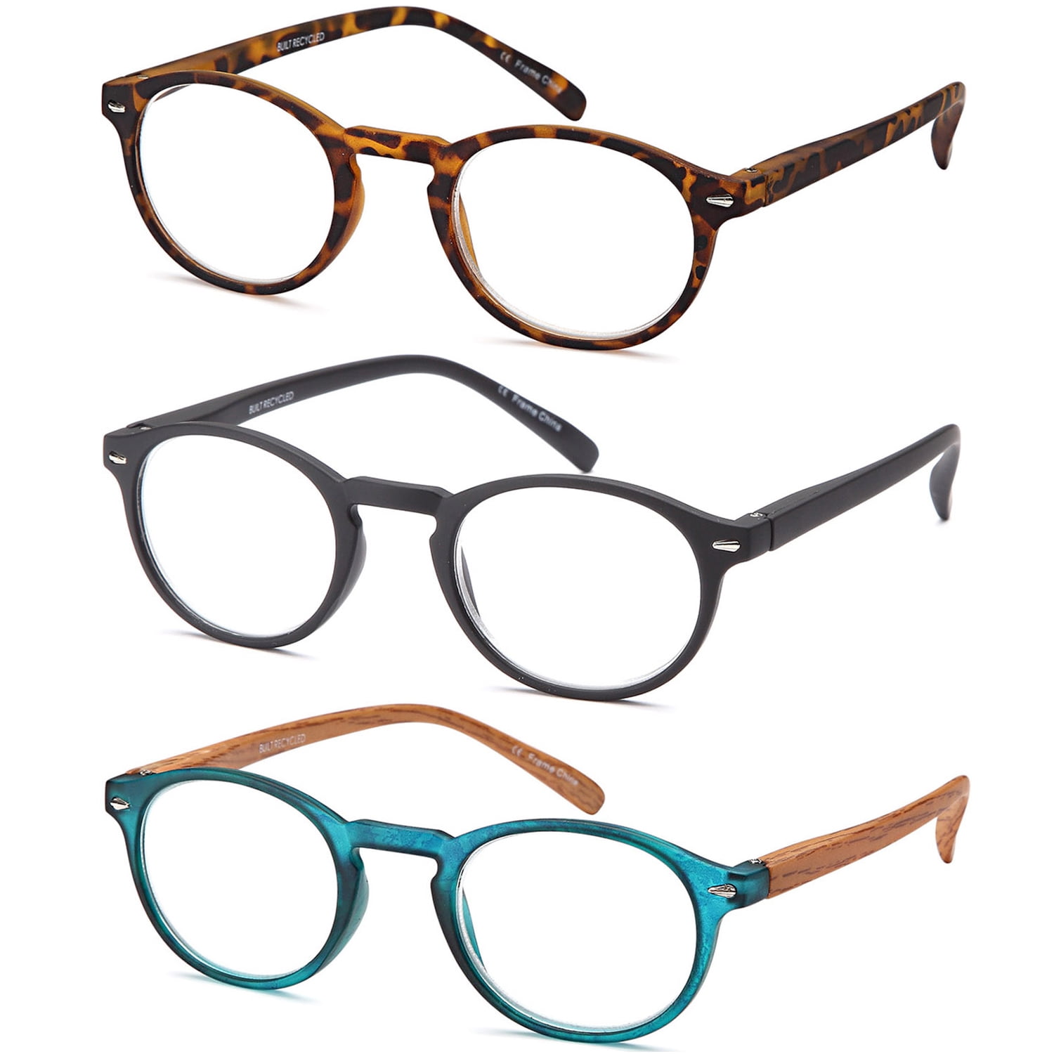 GAMMA RAY READERS Multiple Pairs of P3 Style Retro Round Readers ...