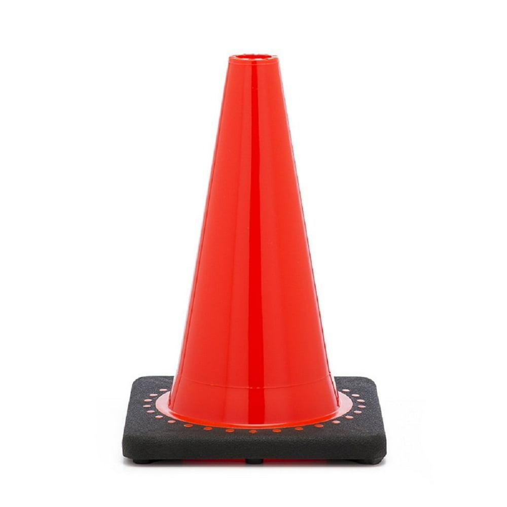 Boston Industrial 18" Traffic Safety Cone with Black Base 12 Pack ...