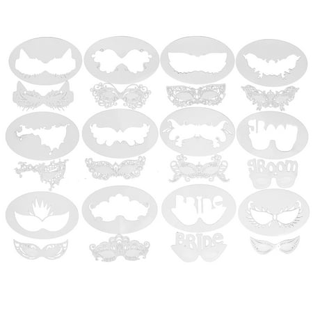 Body Paint Stencils, Soft Skin Friendly 12 Pattern Temporary Stencils ...