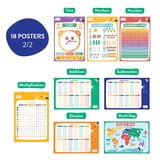 Magic Scholar Preschool Learning Posters, 18 Pack, Math & Kindergarten ...