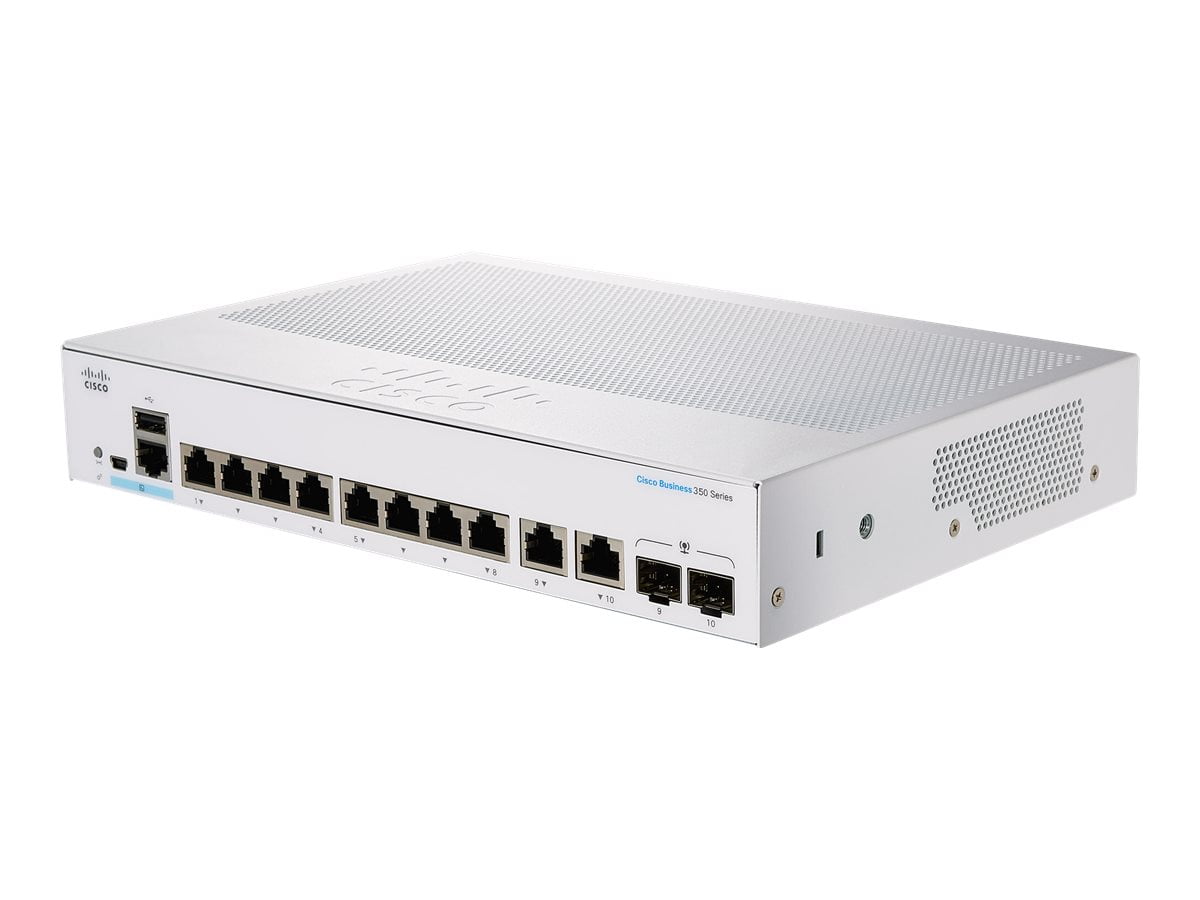 Cisco Business 350 Series 350-8T-E-2G - Switch - L3 - managed - 8 x 10 ...