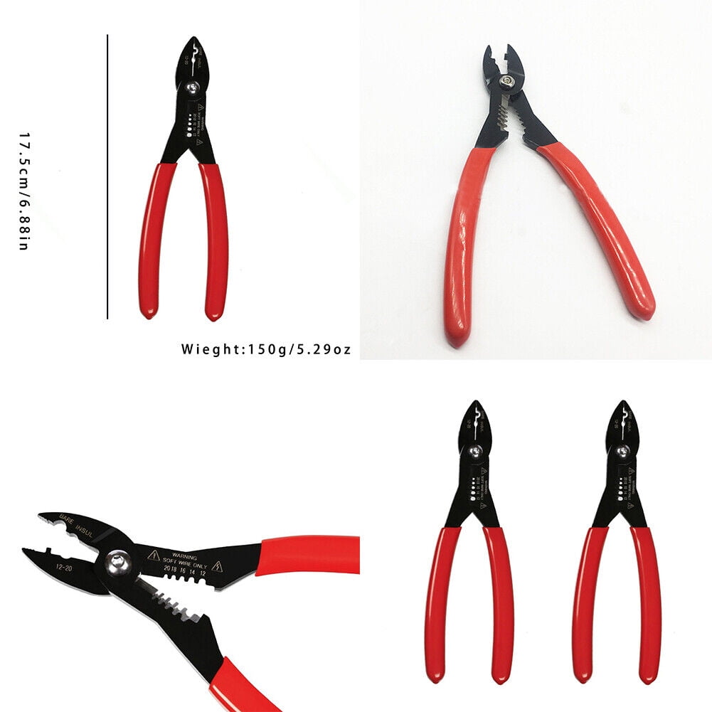 US 1-2 Pc 4 in 1 Wire Service Pliers Crimper Stripper Cutter Gripping ...