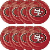 NFL San Francisco 49ers 9" Paper Plate and 6.5" Napkin Party Kit 48 ...