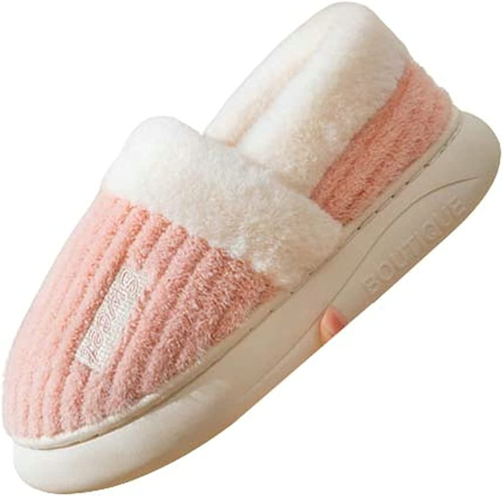 Pikadingnis Men Women Trendy Fluffy Fur House Slippers Soft Warm Wrap