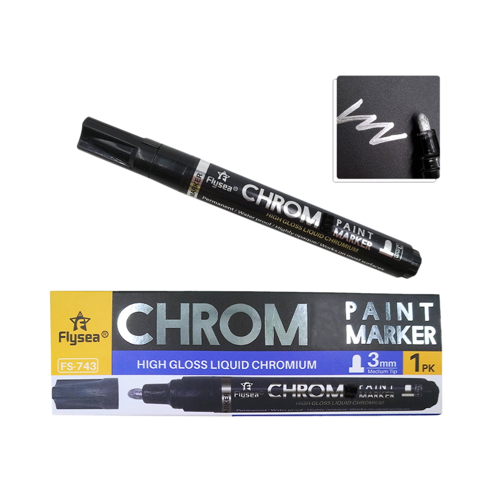 Click here for Yeacher Silver Mirror Marker 3.0mm Diy Reflective... prices