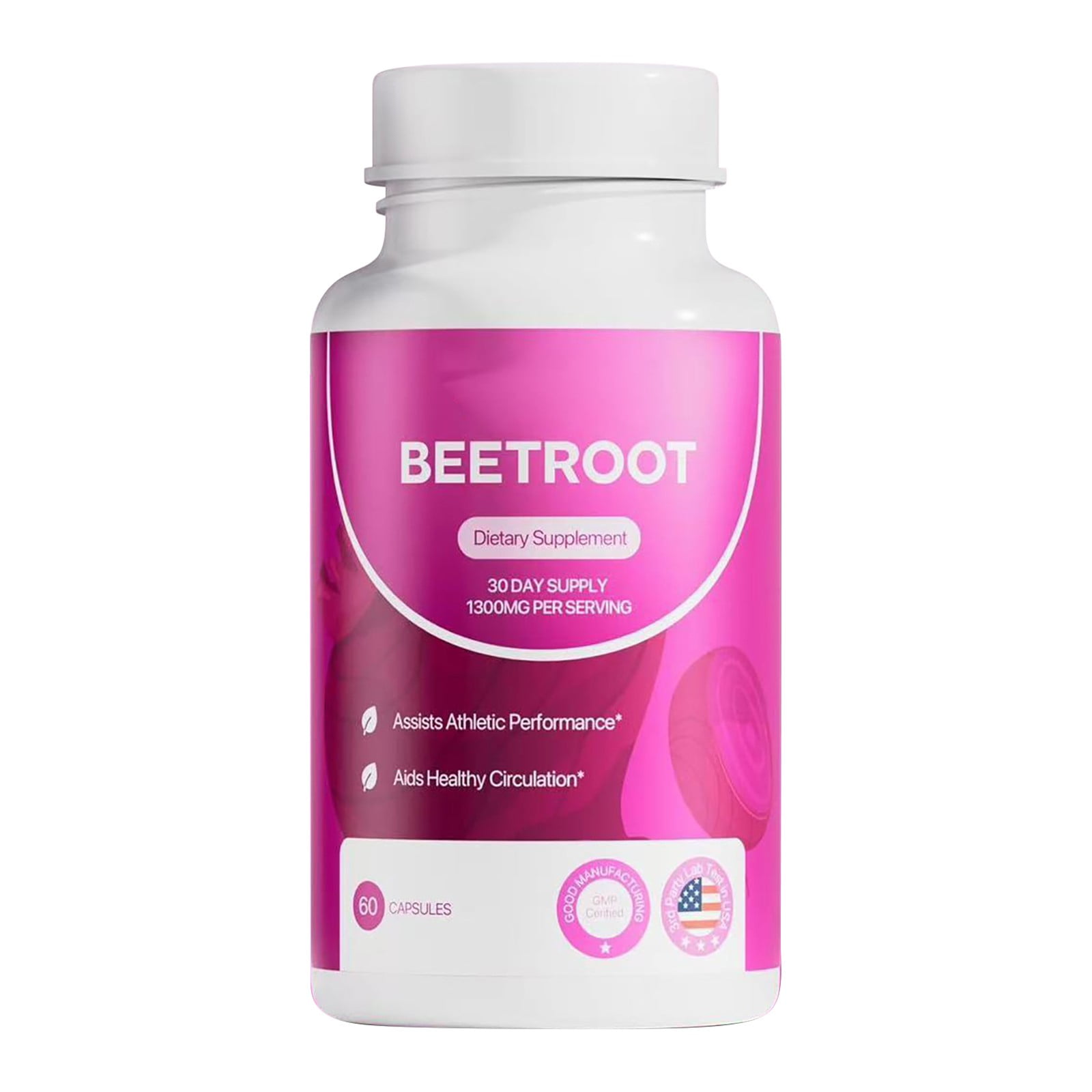 Rosabella Beet Root Capsules (60capsule) 1300mg Supports Wellness with ...