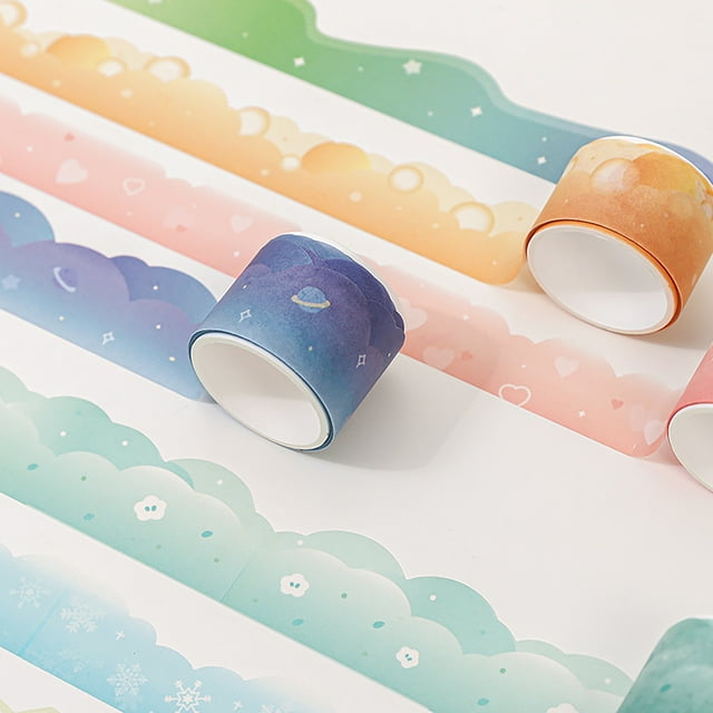 1 Roll Crafts Tape Flexible Removable Floral Print Korean Style Self ...