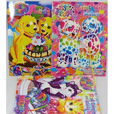 Lisa Frank coloring book, activity book, and water coloring book set ...